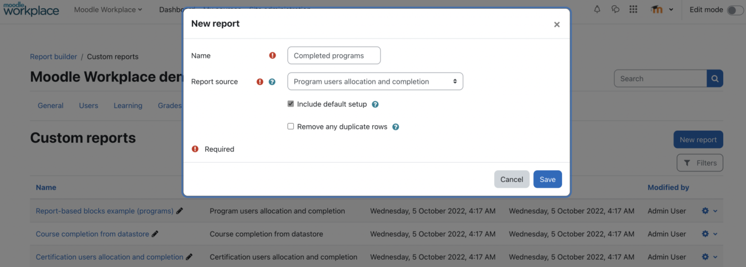 Unlocking the Power of Custom Reports in Moodle - mylearningspace