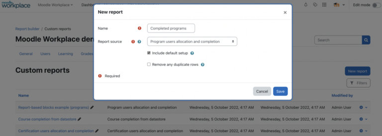 Unlocking the Power of Custom Reports in Moodle - mylearningspace